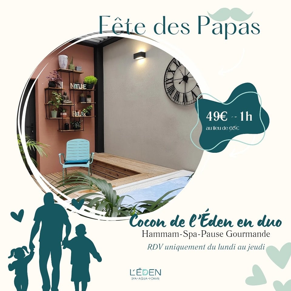 Fête des Pères - L'Éden Spa Aqua Forme Les Herbiers (85)
